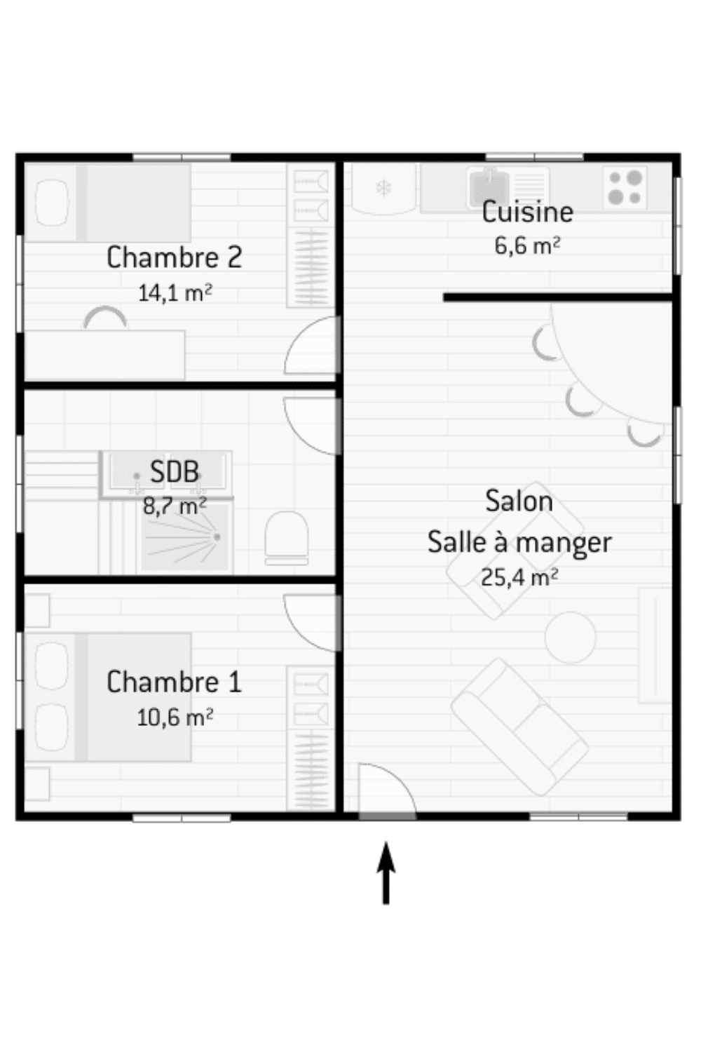 Plan maison plain pied 60m2 : 3 idées